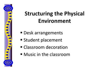 Creating a positive learning environment | PPTX