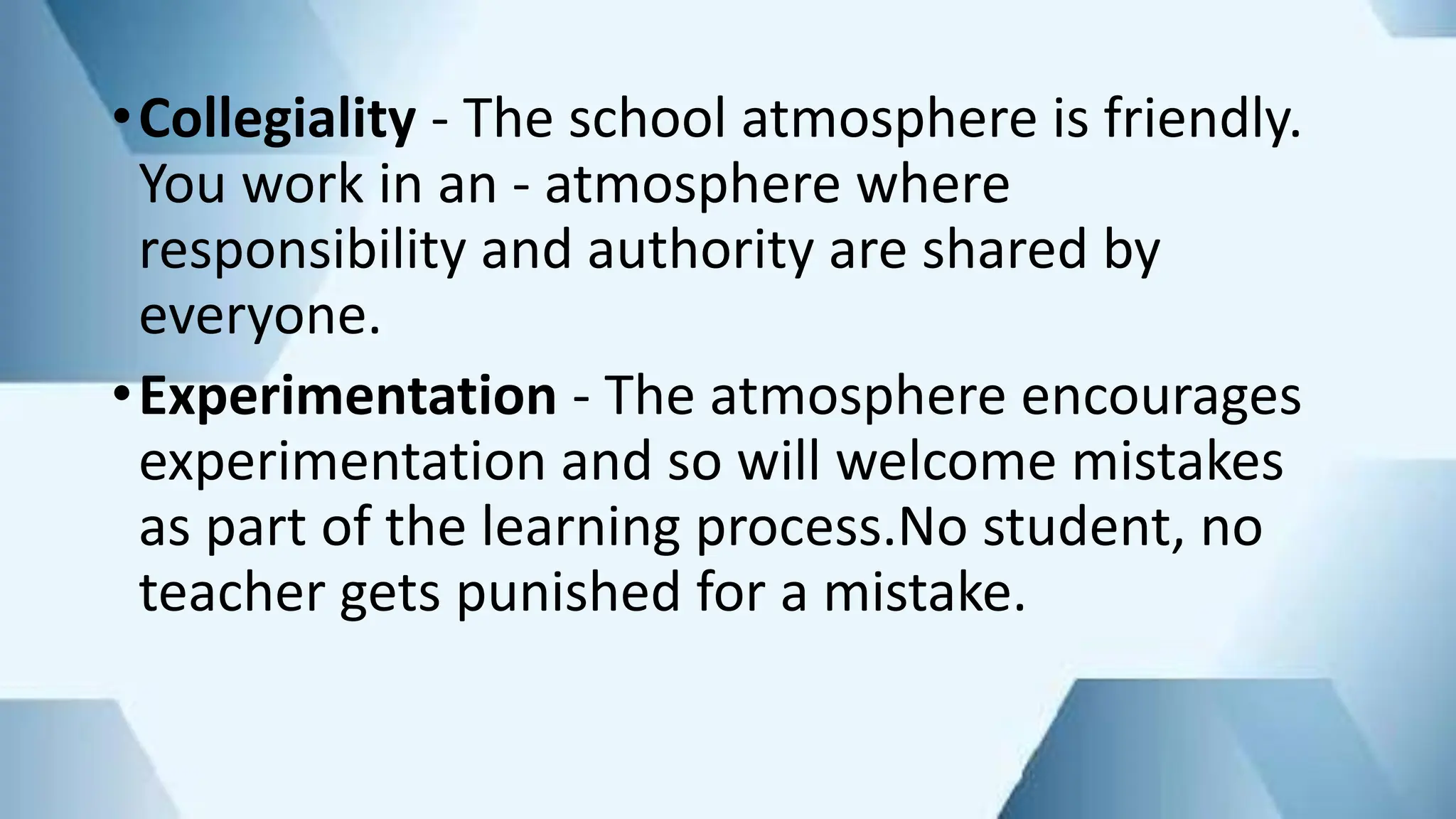 creating a positive school culture (The school, community and the ...