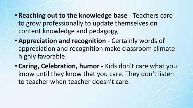 creating a positive school culture (The school, community and the ...