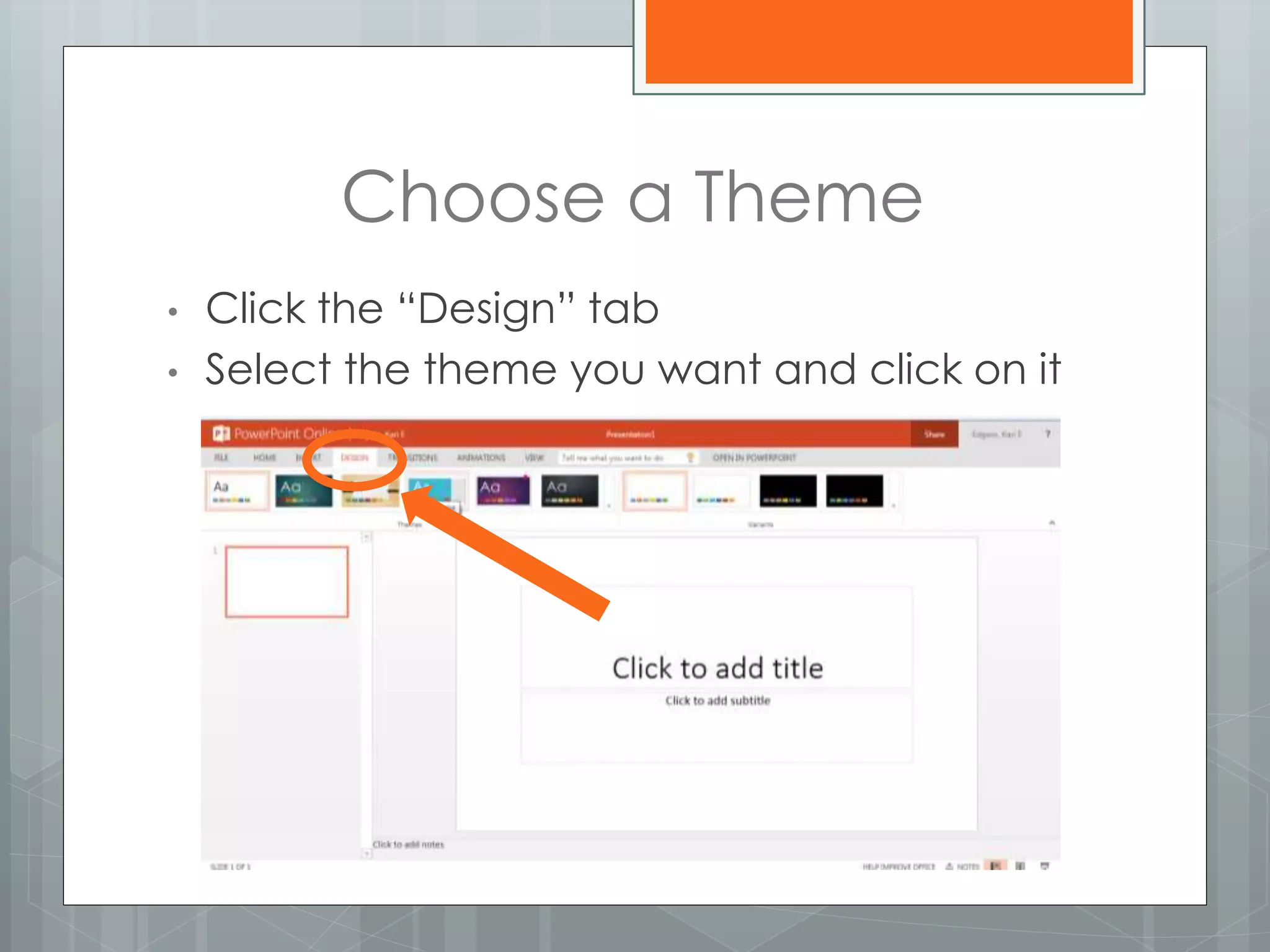 Creating a PowerPoint in Office 365 | PPTX