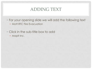 Creating a powerpoint presentation | PPT