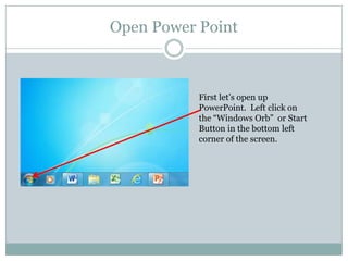 Creating a power point presentation | PPTX
