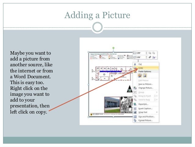 Creating a power point presentation