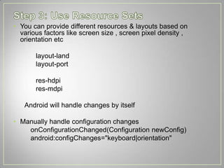 Creating apps that work on all screen sizes | PPTX