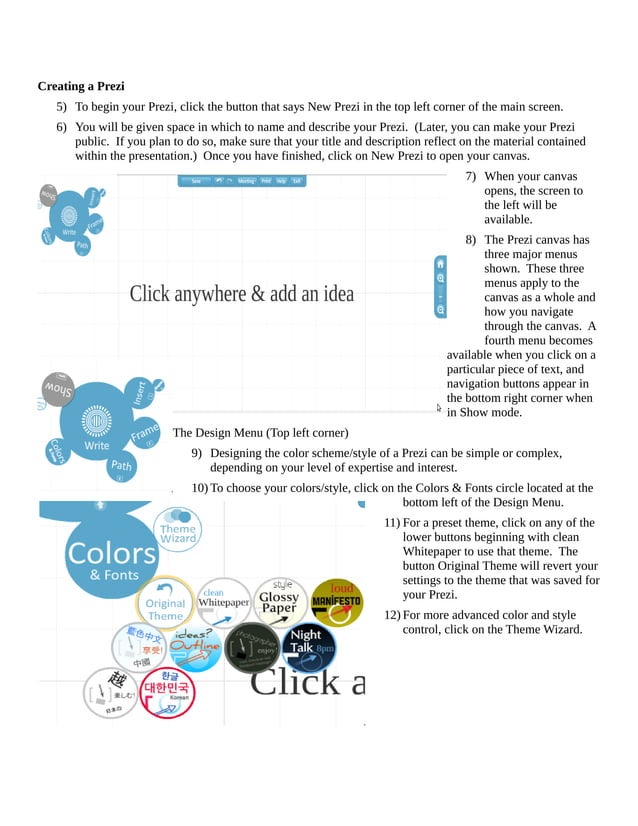 Creating a prezi handout | PDF
