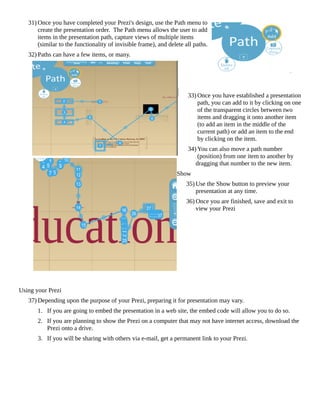 Creating a prezi handout | PDF