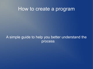 Creating a program from flowchart | PPT