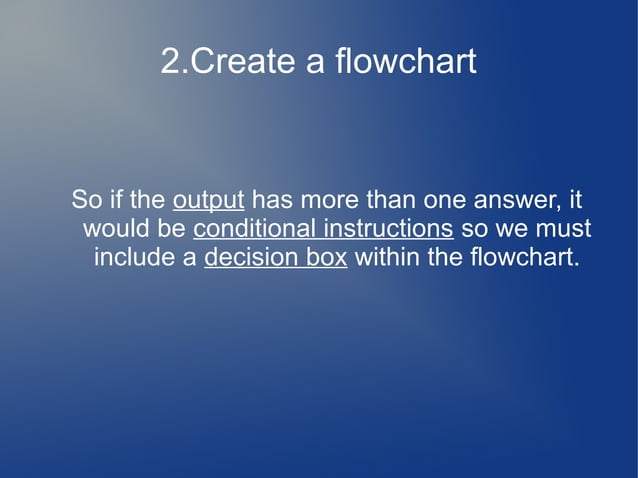 Creating a program from flowchart | PPT