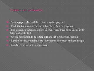 To Creating a publication | PPTX