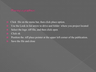 To Creating a publication | PPTX