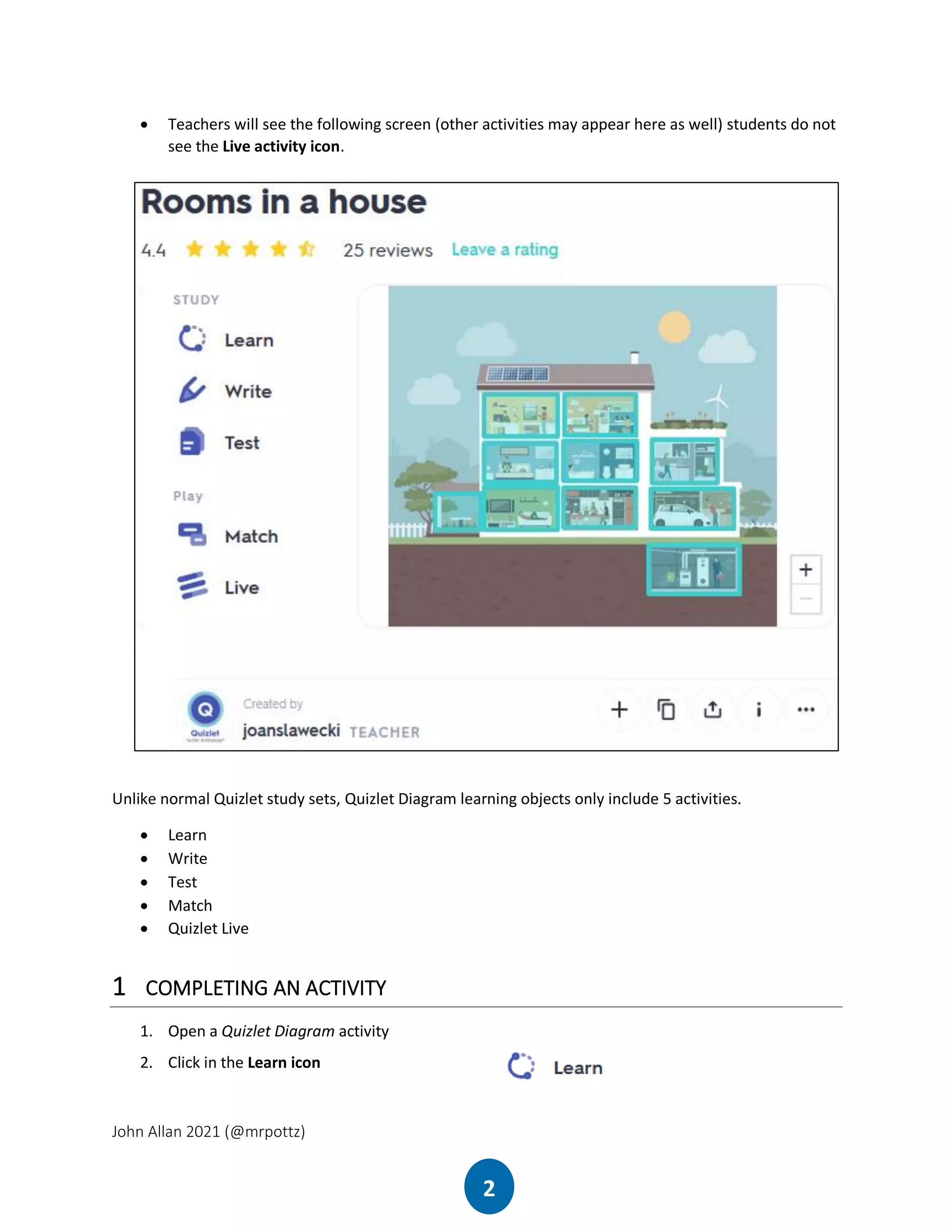 Creating a Quizlet Diagram Updated 2021 | PDF