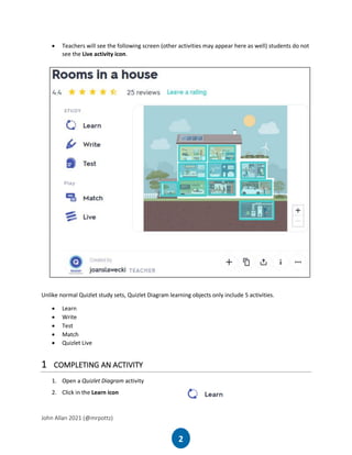 Creating a Quizlet Diagram Updated 2021 | PDF