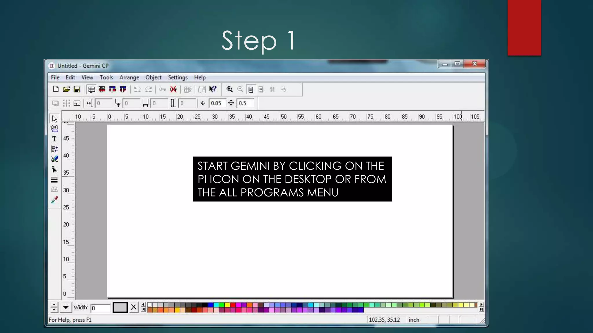 Creating a rectangle with a border using geminicp | PPT