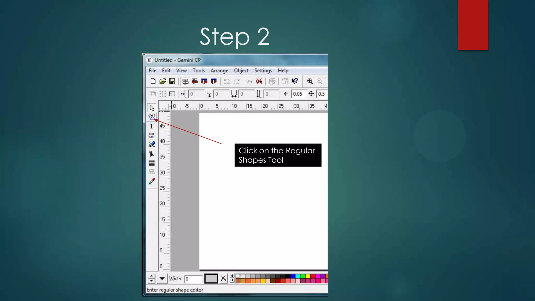 Creating a rectangle with a border using geminicp | PPT