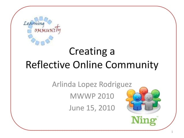 Creating a Reflective Community | PPTX | Education