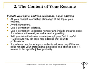 Creating A Resume | PPT