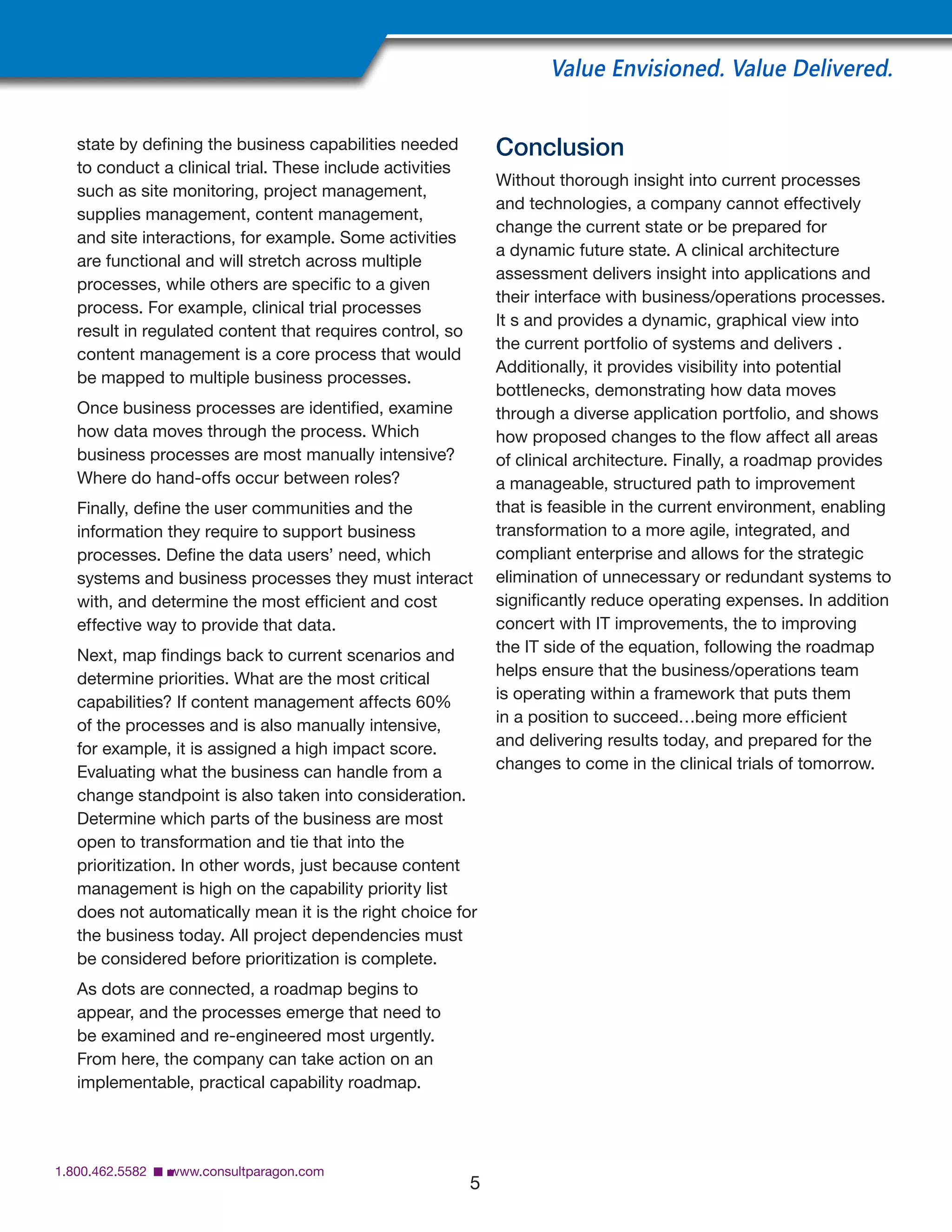 Creating a roadmap to clinical trial efficiency | PDF
