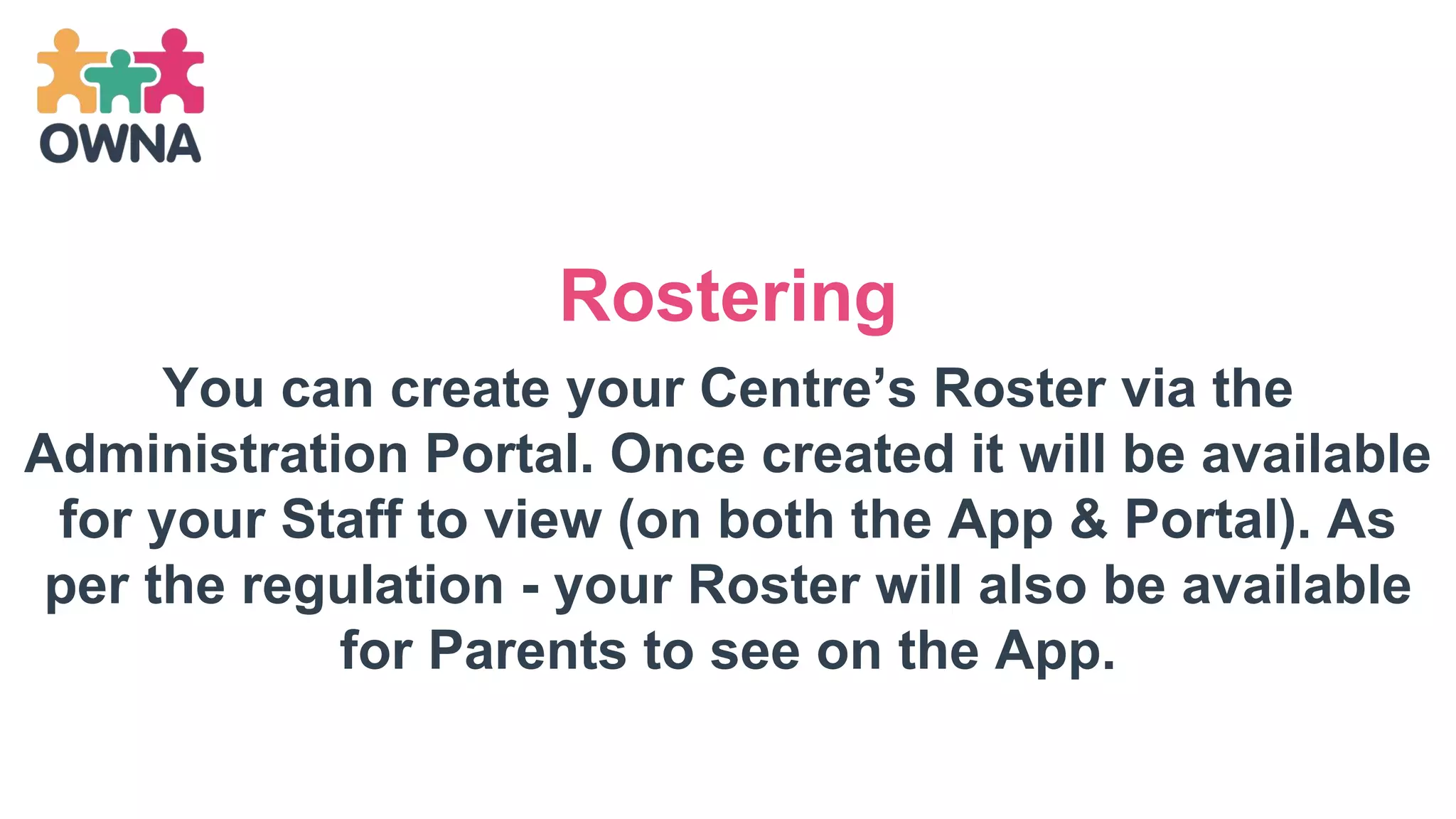 Creating a Roster | PPT