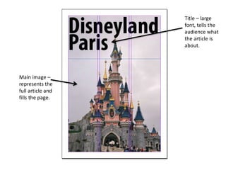 Creating Disney Article | PPT