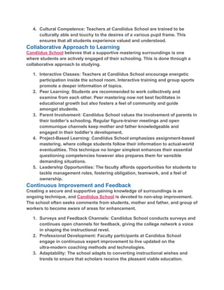 Creating a Safe and Supportive Learning Environment at Candidus School ...