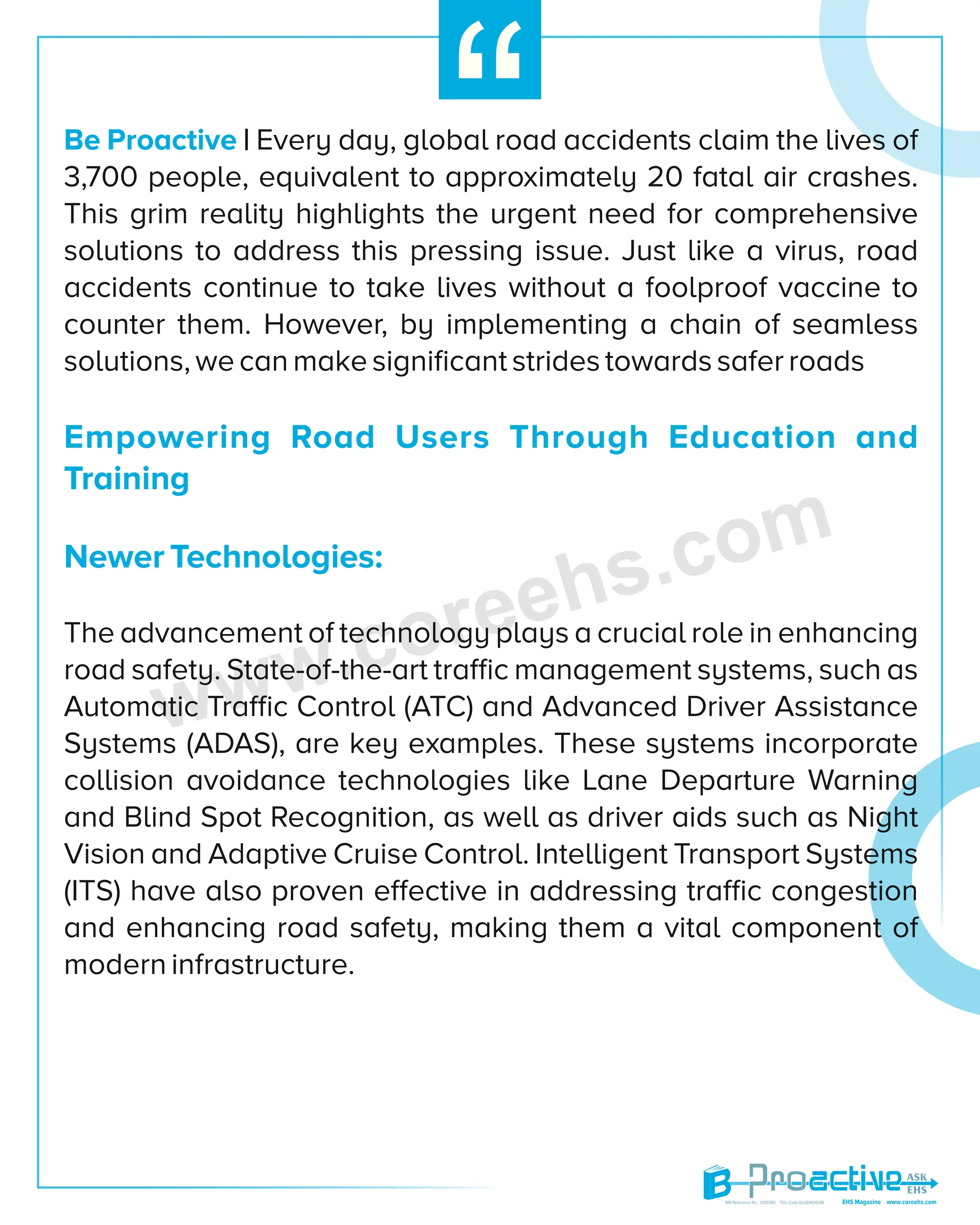 CREATING A SAFER WORLD SAFER YOU IS SAFAR ME -Based on a detailed ...