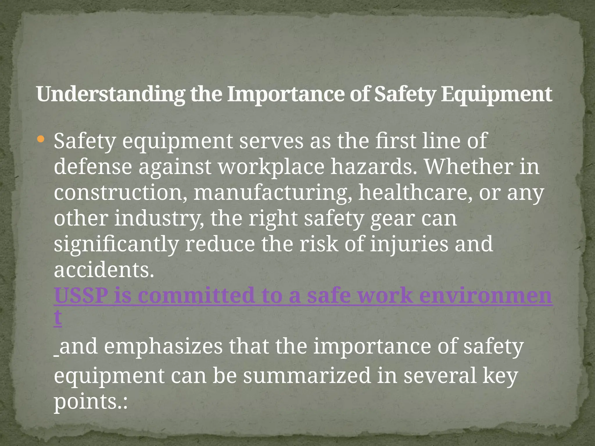 Creating a Safe Work Environment with US Standard Products: The ...