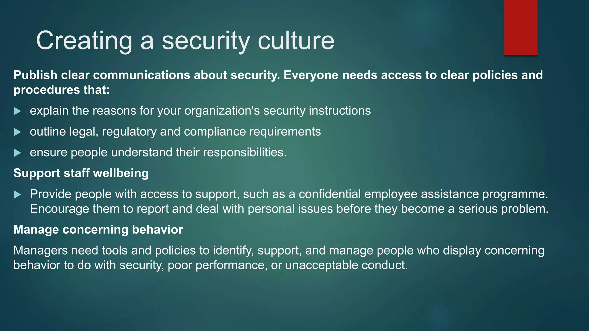 Creating A Security Culture 4 Ppsx