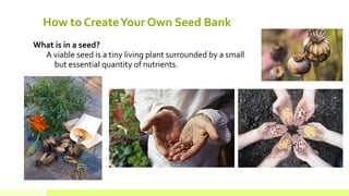 Creating a seed bank | PDF