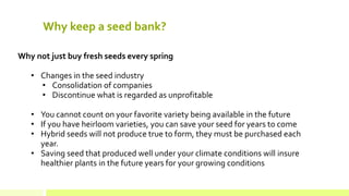 Creating a seed bank | PDF