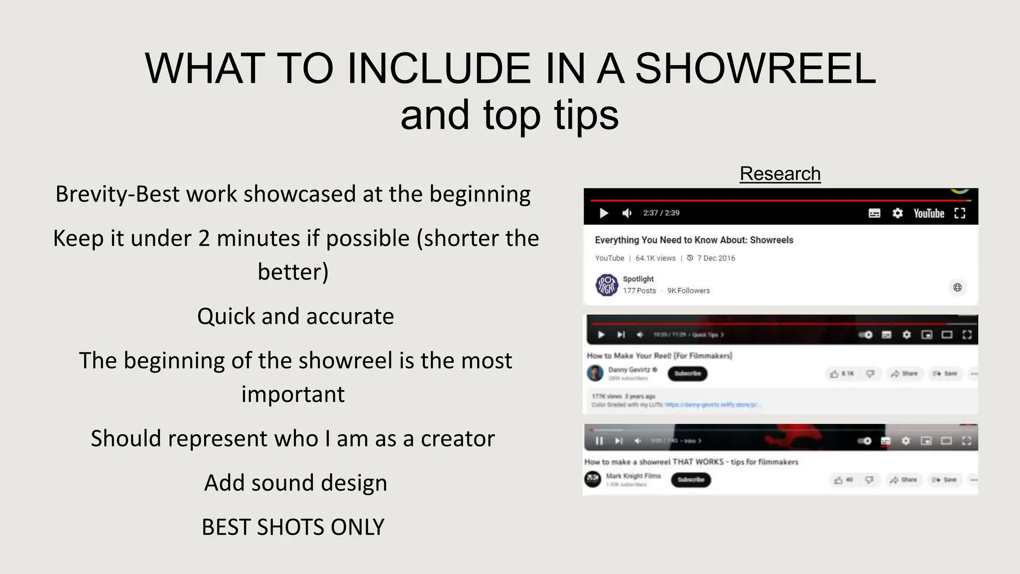 Creating a Showreel.pptx
