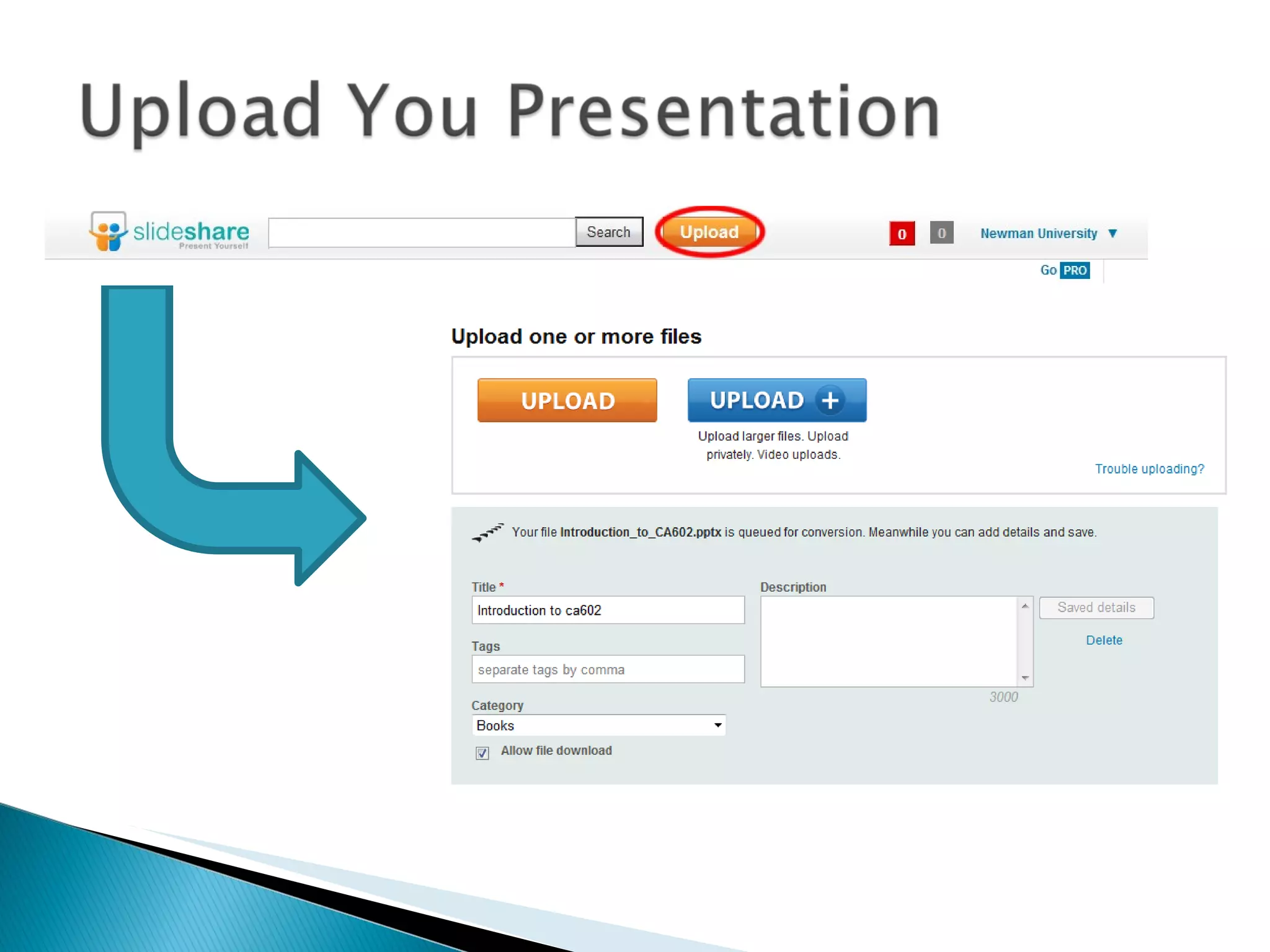 Creating a slide cast | PPT