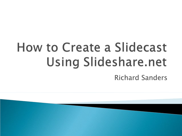 Creating a slide cast | PPT