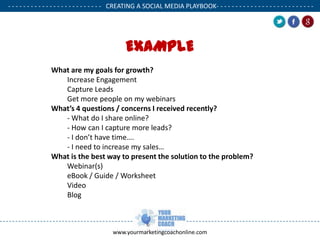 Creating a social media playbook | PPT