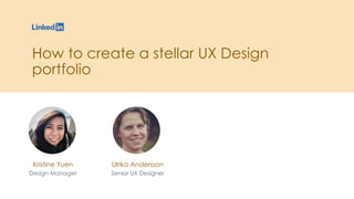 Creating a stellar portfolio | PDF