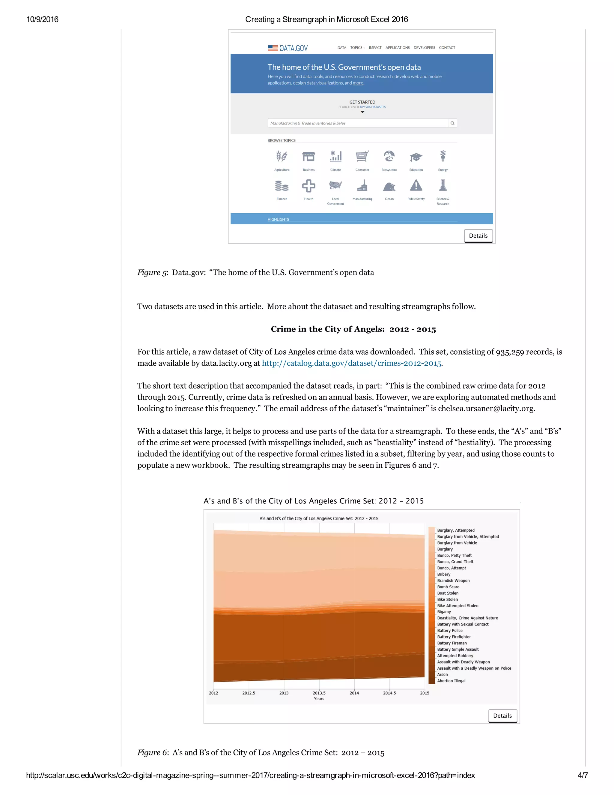 Creating a Streamgraph in Microsoft Excel 2016 | PDF