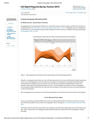 Creating a Streamgraph in Microsoft Excel 2016 | PDF