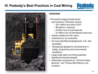 23.05.2012 Creating a sustainable Mongolian coal mining industry ...