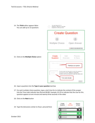 Creating a TED Ed Lesson | PDF