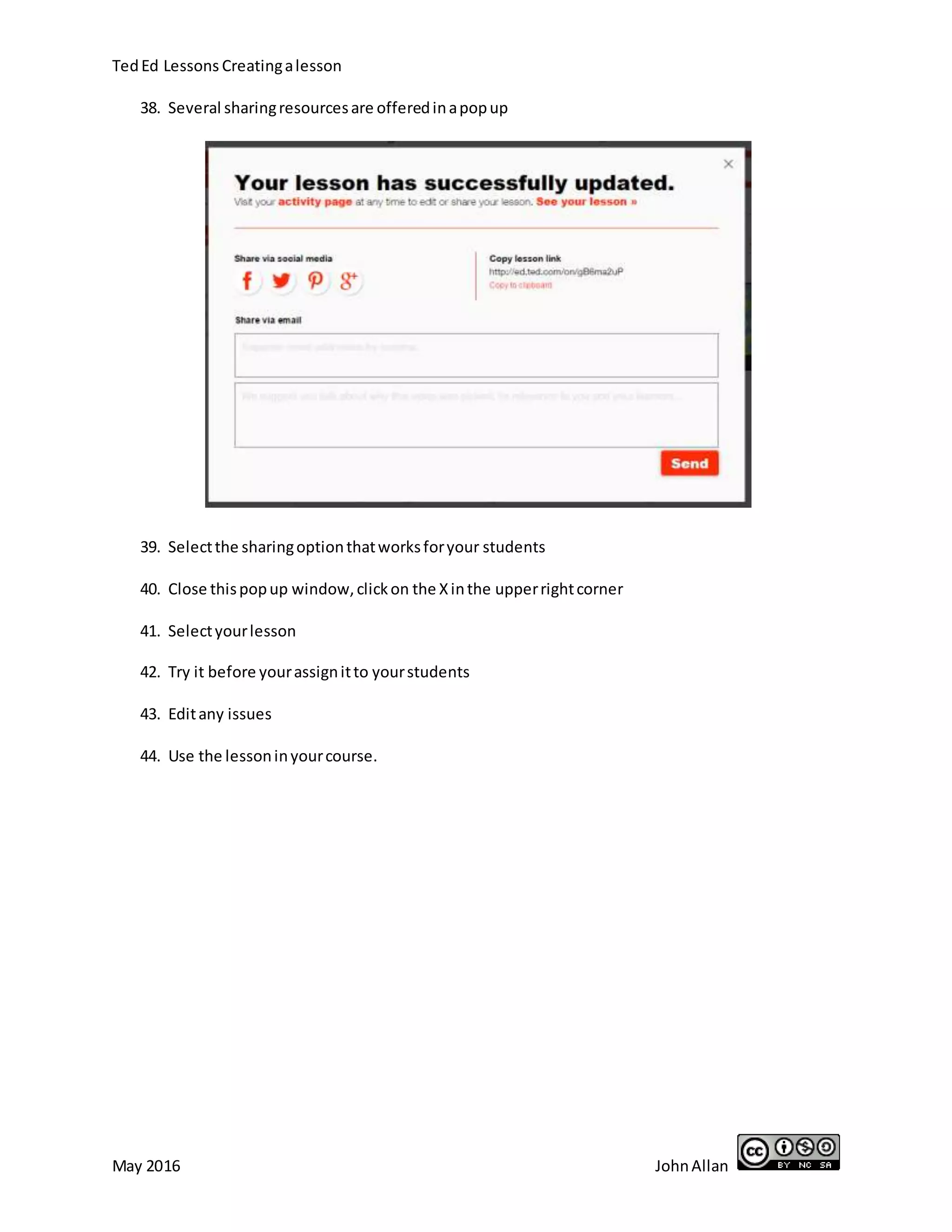 Creating a TED Ed lesson worksheet May 2017 | PDF