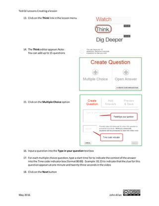 Creating a TED Ed lesson worksheet May 2017 | PDF