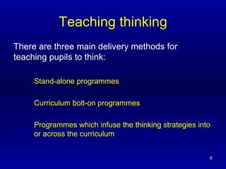Creating A Thinking Classroom | PPS