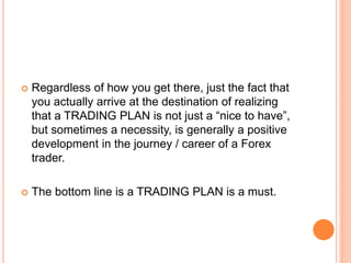 Creating a trading plan | PPTX