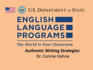 Creating Authentic Writing Materials for English Language Learners | PPTX