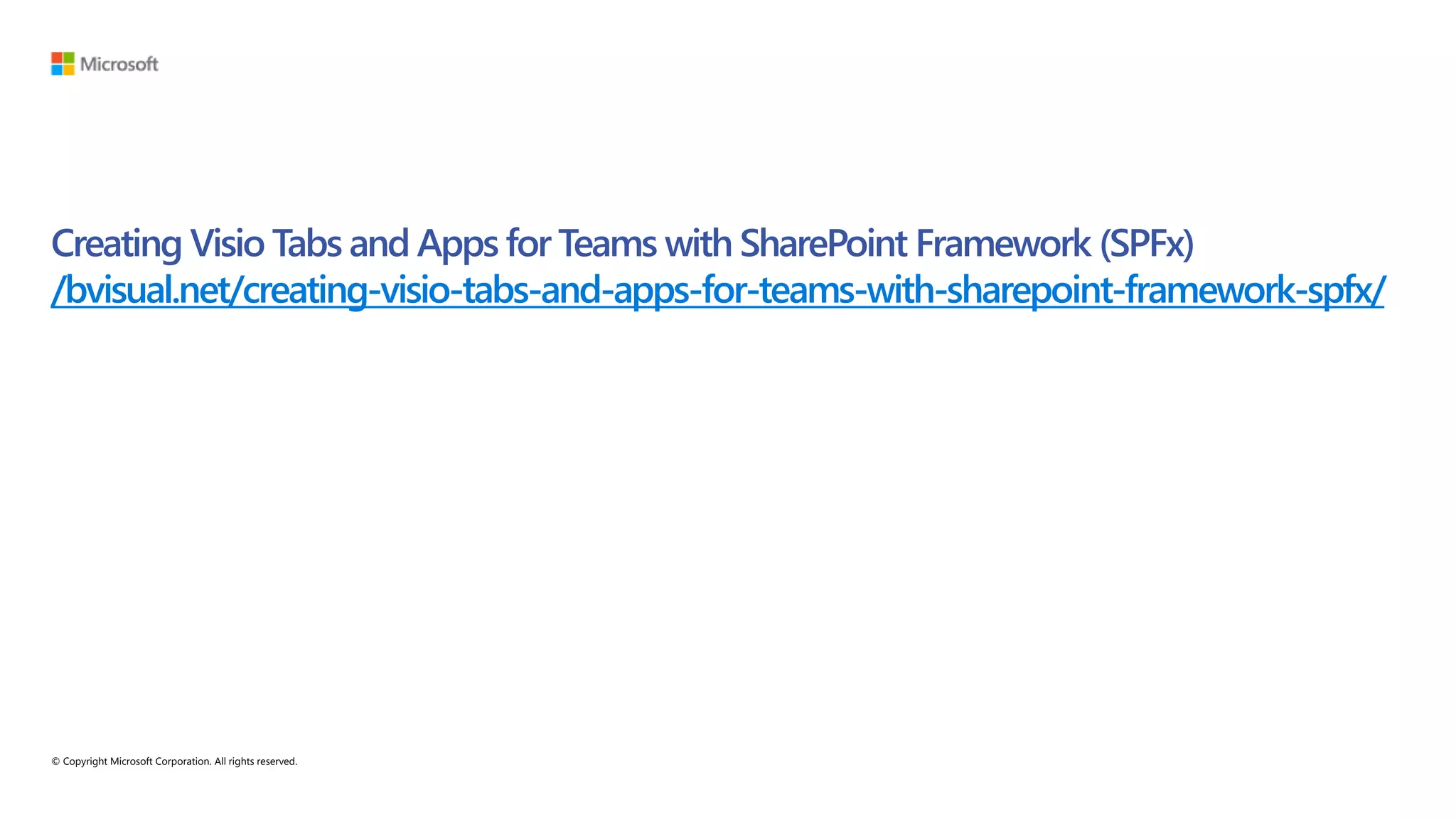 Creating A Visio Web Part With Sharepoint Spfx Pptx Web Design And Html Internet