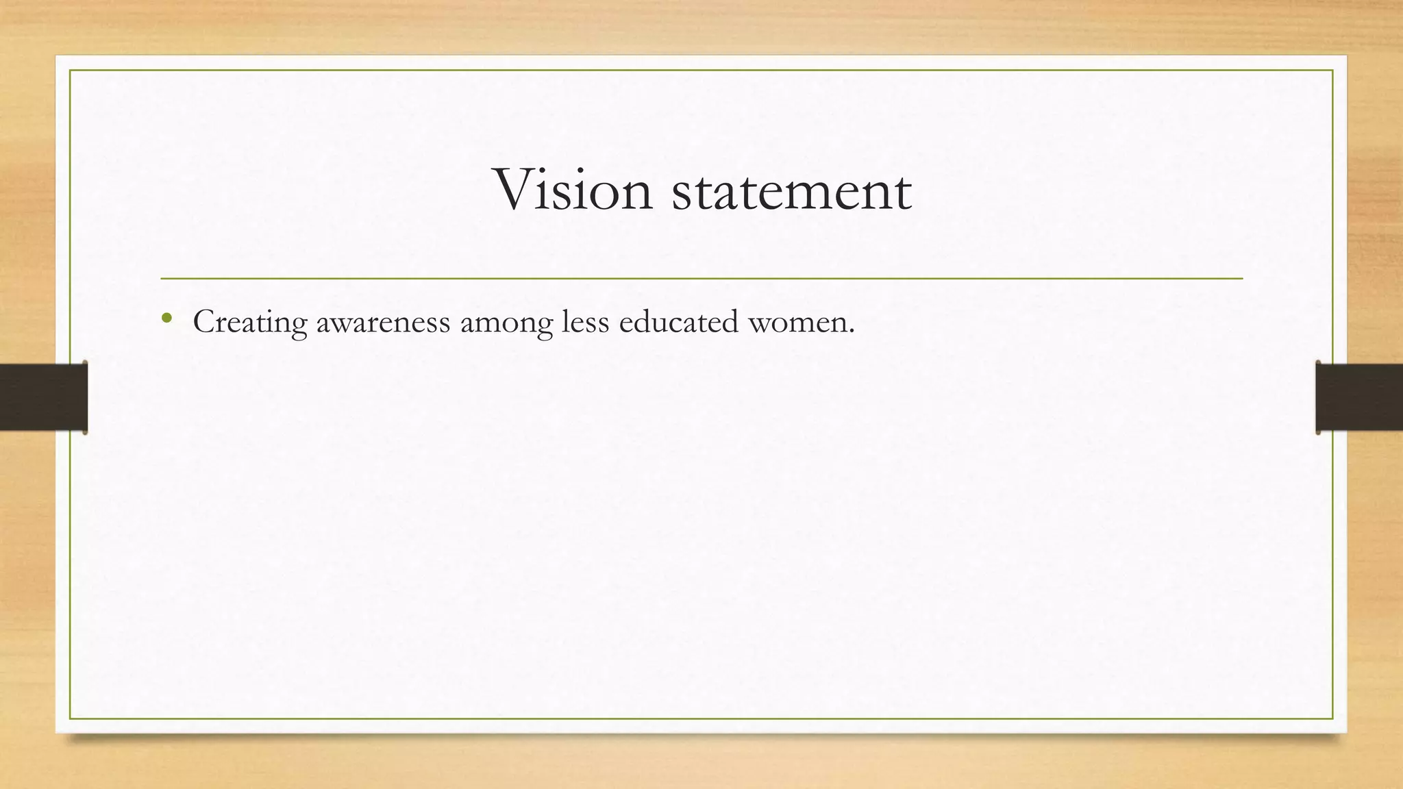 Creating awareness among women ppt | PPT