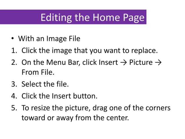 Creating a web page | PPTX