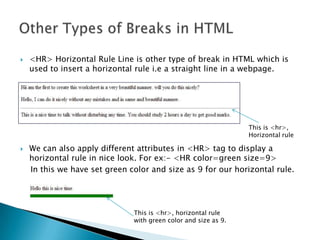 Creating a webpage in html | PPTX