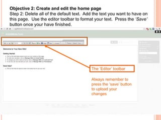 Creating a wiki. | PPTX