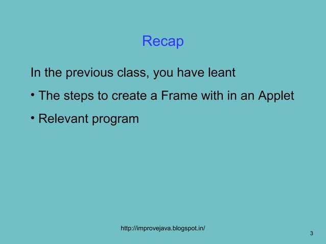 Creating a windowed program | PPT