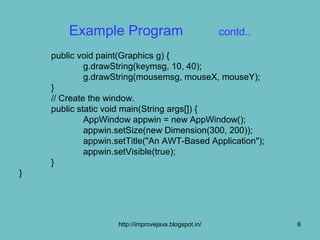 Creating a windowed program | PPT